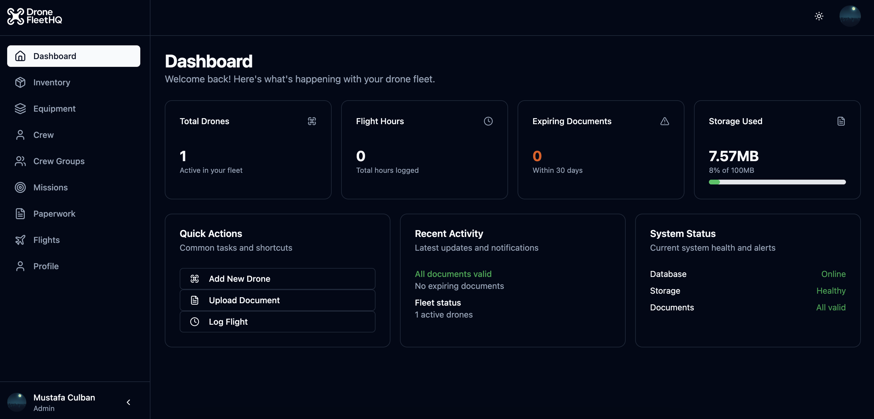 DroneFleetHQ - Complete Drone Fleet Management Platform
